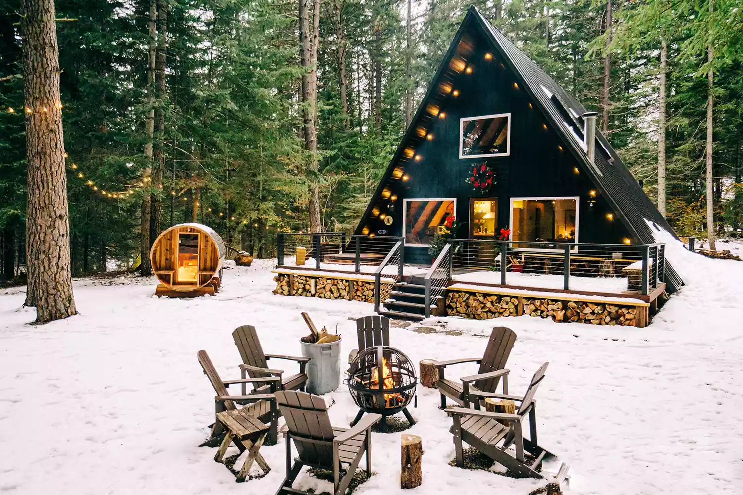 You Can Win a Stay in This Secluded Washington A-frame Forest Cabin ...